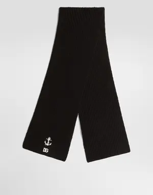 Dolce & Gabbana Ribbed Knit Scarf Accessories - Blue