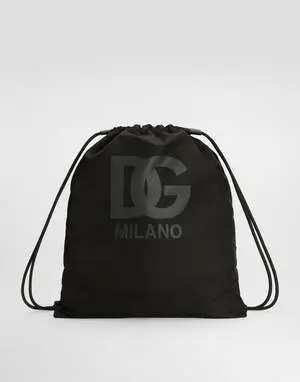 Dolce & Gabbana Nylon Backpack With Printed Logo Accessories - Multicolor
