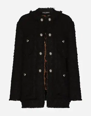 Dolce & Gabbana Embellished Cropped Jacket - Black