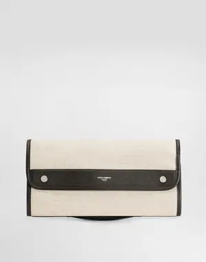 Dolce & Gabbana Atene Salt&pepper And Calfskin Necessaire Briefcase And Clutches - Multicolor