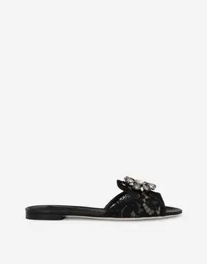 Dolce & Gabbana Ciabatta Flat Slides And Mules - Black