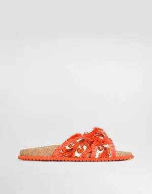 Dolce & Gabbana Ciabatta Flat Slides And Mules - Multicolor