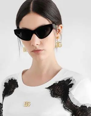 Dolce & Gabbana Dg Logo Drop Earrings