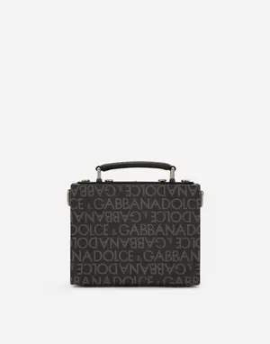 Dolce & Gabbana Coated Jacquard Box Bag Crossbody Bags Multi-colored Fabric - Multicolor