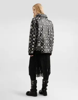 Dolce & Gabbana Embroidered Leather Jacket - Multicolor