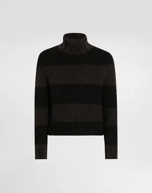 Dolce & Gabbana Wool Blend Turtleneck Sweaters And Cardigans - Multicolor
