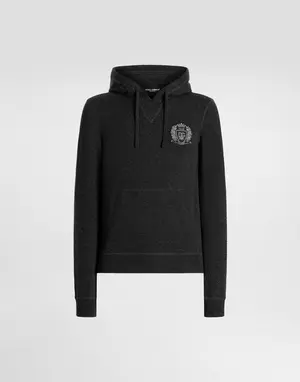 Dolce & Gabbana Smooth Cashmere Sweatshirt Sweaters And Cardigans Gray - Grey