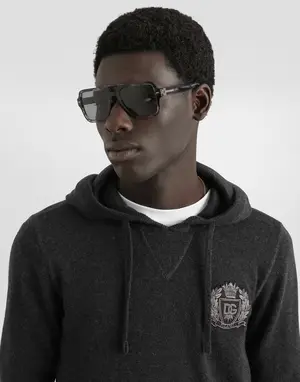 Dolce & Gabbana Smooth Cashmere Sweatshirt Sweaters And Cardigans Gray