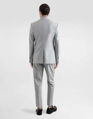 Dolce & Gabbana Deconstructed Single-breasted Silk Suit Suits And Blazers Gray