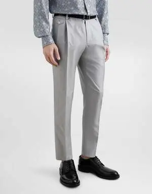 Dolce & Gabbana Deconstructed Single-breasted Silk Suit Suits And Blazers Gray