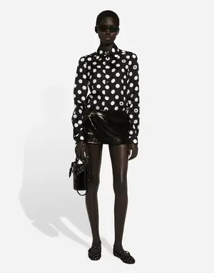 Dolce & Gabbana Miniskirt With Micro-sequin Embellisht Skirts Sequins