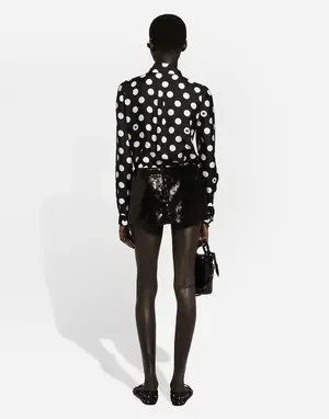Dolce & Gabbana Miniskirt With Micro-sequin Embellisht Skirts Sequins