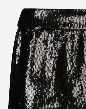 Dolce & Gabbana Miniskirt With Micro-sequin Embellisht Skirts Sequins