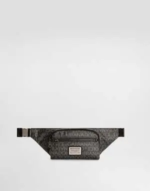 Dolce & Gabbana Small Coated Jacquard Belt Bag Backpacks And Fanny Packs Multi-colored Fabric - Multicolor