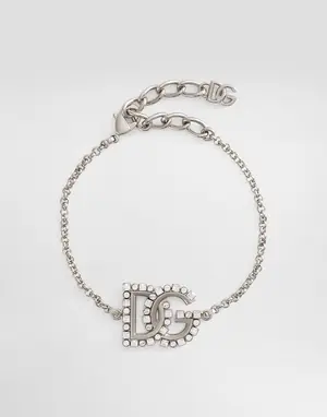 Dolce & Gabbana Fine Link Bracelet With Dg Logo Bijoux Metal - Silver