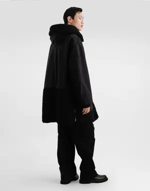 Dolce & Gabbana Waxed Long Down Jacket Coats And Jackets
