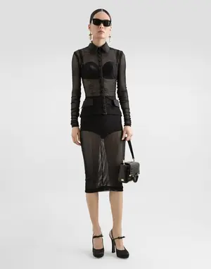 Dolce & Gabbana Mesh Shirt Jacket Blazers