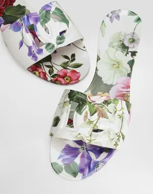 Dolce & Gabbana Rubber Beachwear Sliders Slides And Mules