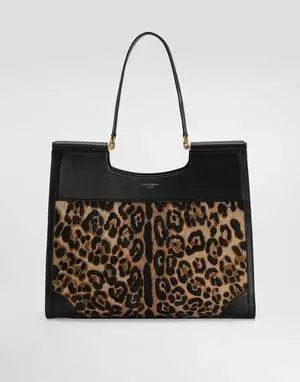Dolce & Gabbana Sicily Large Shopping Bag With Embroidery Tote Bags - Multicolor