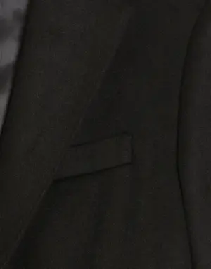 Dolce & Gabbana Single-breasted Coat In Bonded Cloth Coats And Jackets