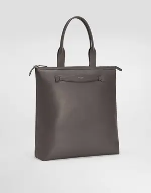 Dolce & Gabbana Calfskin Nappa Leather Shopper - Grey
