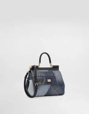 Dolce & Gabbana Patchwork And Calfskin Small Sicily Bag
