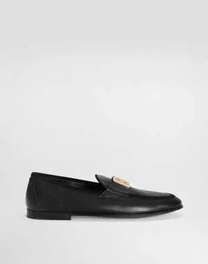 Dolce & Gabbana Calfskin Ariosto Slippers - Black