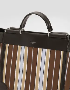 Dolce & Gabbana Sicily Jacquard Fabric Handbag Shoppers