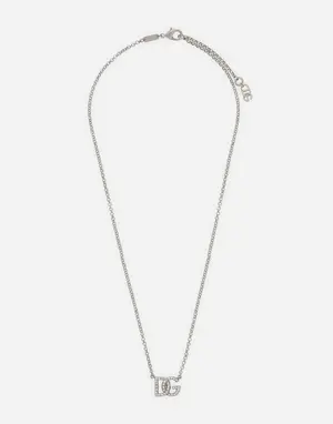 Dolce & Gabbana Fine Link Necklace With Dg Logo Bijoux Metal - Silver