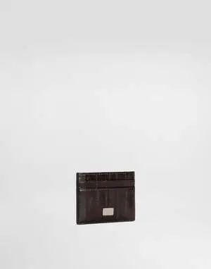 Dolce & Gabbana Eel Leather Card Holder Wallets And Small Leather Goods
