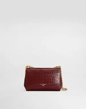 Dolce & Gabbana Marlene City Mini Bag In Polished Alligator Collection