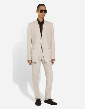 Dolce & Gabbana Tailored Pinstripe Linen Trousers