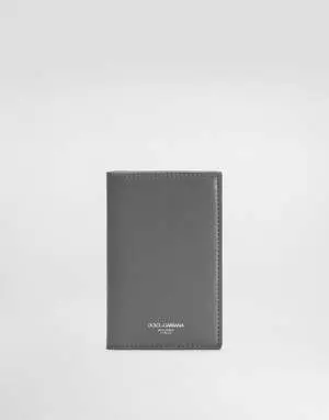 Dolce & Gabbana Dauphine Calfskin Card Holder Wallets And Small Leather Goods - Grey