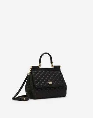 Dolce & Gabbana Medium Sicily Handbag - Black