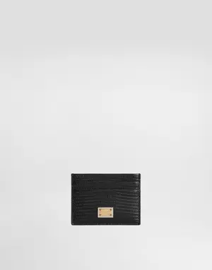 Dolce & Gabbana Iguana-print Leather Card Holder Wallets And Small Leather Goods Leather