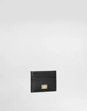 Dolce & Gabbana Iguana-print Leather Card Holder Wallets And Small Leather Goods Leather