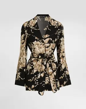 Dolce & Gabbana Rose- Silk Vanity Shirt Shirts And Tops - Print