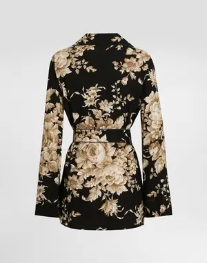 Dolce & Gabbana Rose- Silk Vanity Shirt Shirts And Tops