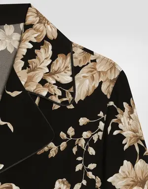 Dolce & Gabbana Rose- Silk Vanity Shirt Shirts And Tops