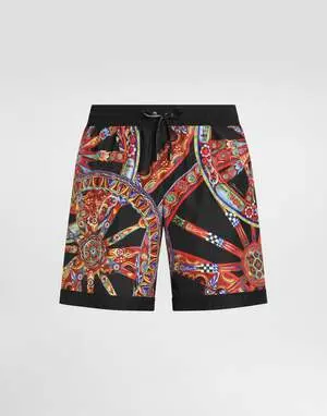 Dolce & Gabbana Carretto Print Swim Boxer Shorts - Multicolor
