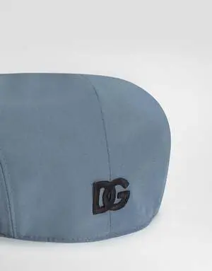 Dolce & Gabbana Wool Poplin Flat Cap Hats And Gloves - Azure