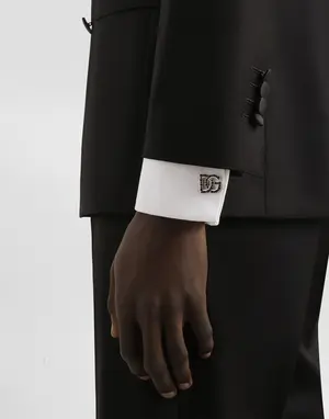 Dolce & Gabbana Dg Logo Cufflinks With Rhinestones Bijoux Metal