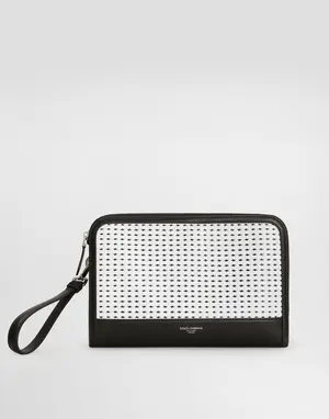Dolce & Gabbana Atene Plongé Calfskin Clutch Bag Briefcase And Clutches Multi-colored - Multicolor