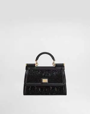 Dolce & Gabbana Small Sicily Handbag Black - Multicolor