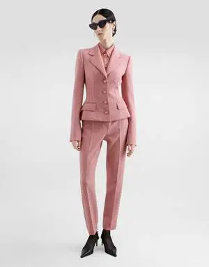 Dolce & Gabbana Single-breasted Wool Crepe Dolce Jacket Blazers
