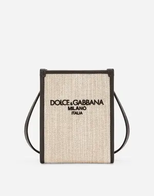 Dolce & Gabbana Small Canvas Shopper Shoppers Cotton - Beige