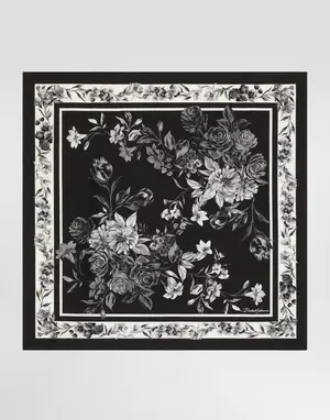 Dolce & Gabbana Flower Bouquet-print Silk Scarf 70x70 Scarves And Silks - Multicolor