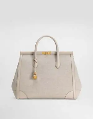 Dolce & Gabbana Marlene Fabric And Calfskin Handbag Handbags - Multicolor