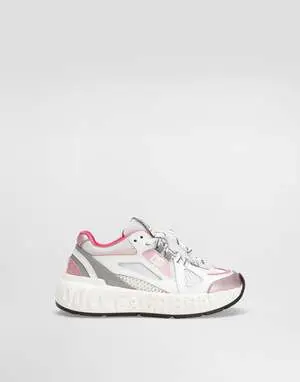 Dolce & Gabbana Nylon And Mesh Sneakers Shoes - Multicolor
