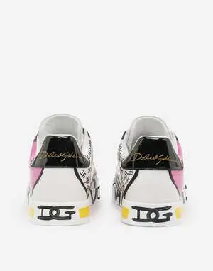 Dolce & Gabbana Limited Edition Portofino Lace-up Sneakers - White